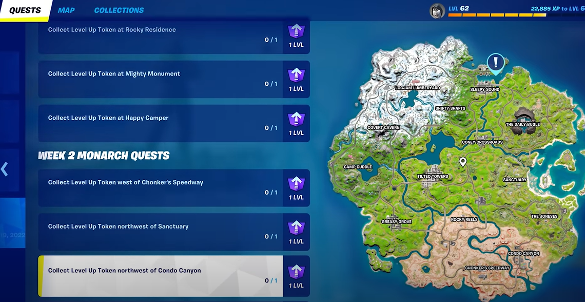 Fortnite Level Up Quest Packs: Check Quests to earn rewards