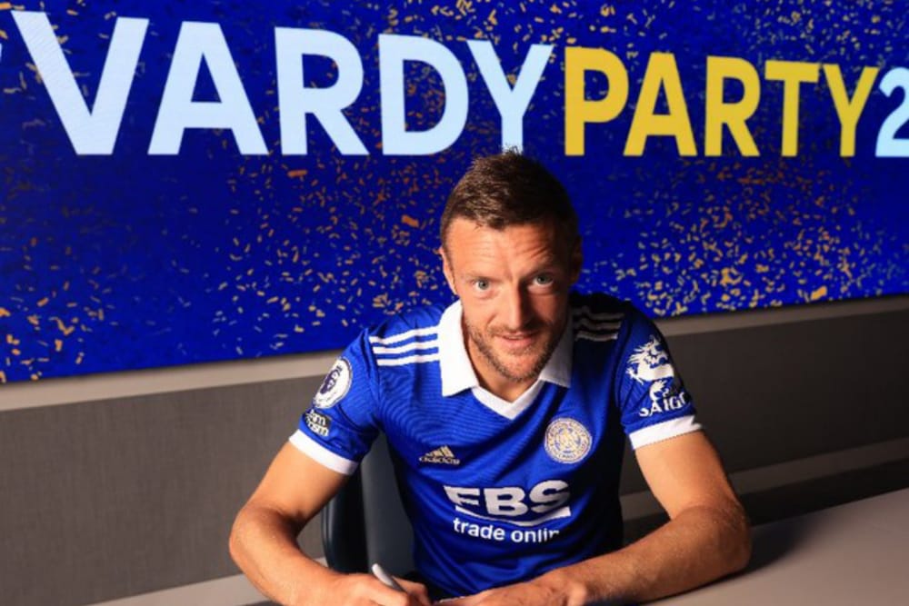 Premier League 2022-23: Jamie Vardy extends Leicester City contract ...