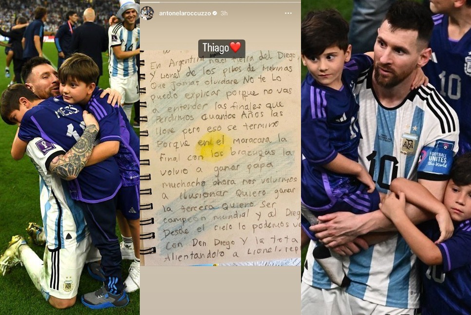 Messi World Cup: Watch EMOTIONAL Messi hug son Matteo in joy after ...