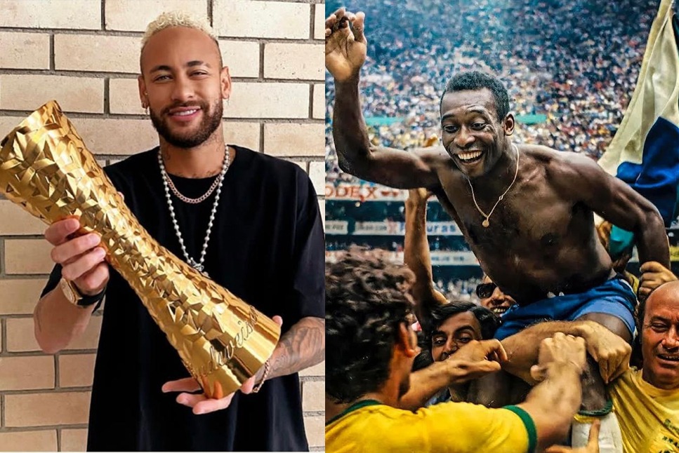 Budweiser HONOURS Pele with Special Title, Neymar Jr receives the award ...