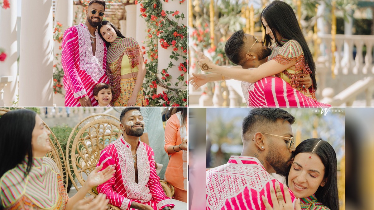 Hardik Pandya Wedding: Hardik Pandya shares Adorable pics of Haldi ...