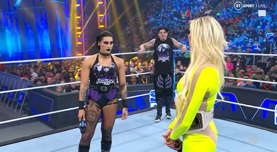 WWE SmackDown: Rhea Ripley confronts Charlotte Flair before their ...