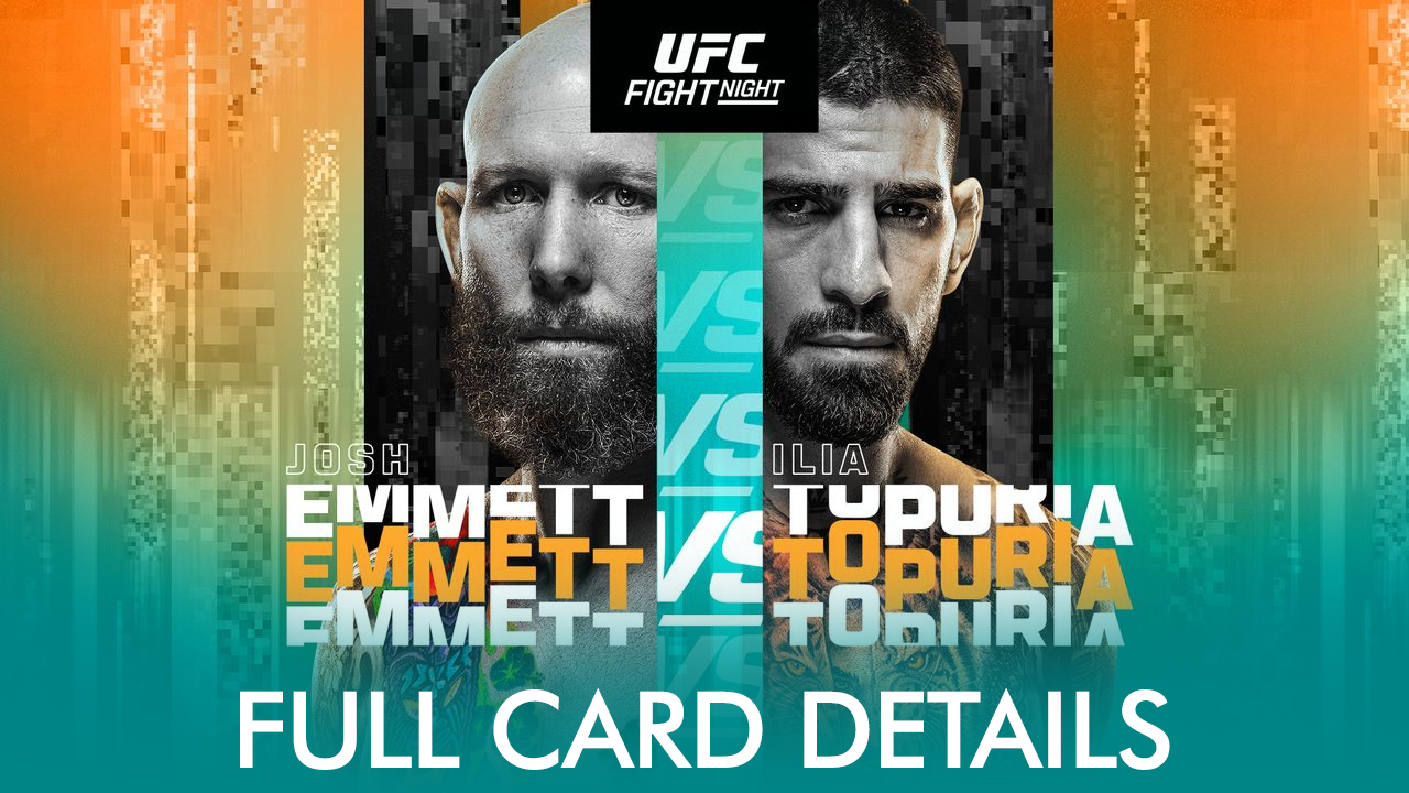 Josh Emmett vs Ilia Topuria Card: Which UFC Fighters Are Competing in ...