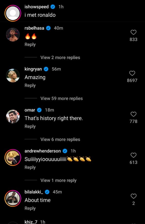 IShow Speed Meets Cristiano Ronaldo: Ryan García Money Kicks and Others React- History Right There