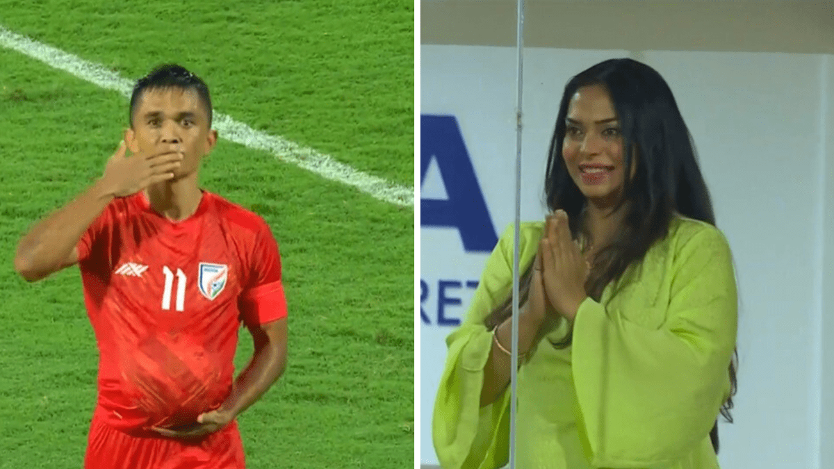 Sunil Chhetri shares first glimpse of his first born 'Dhruv'